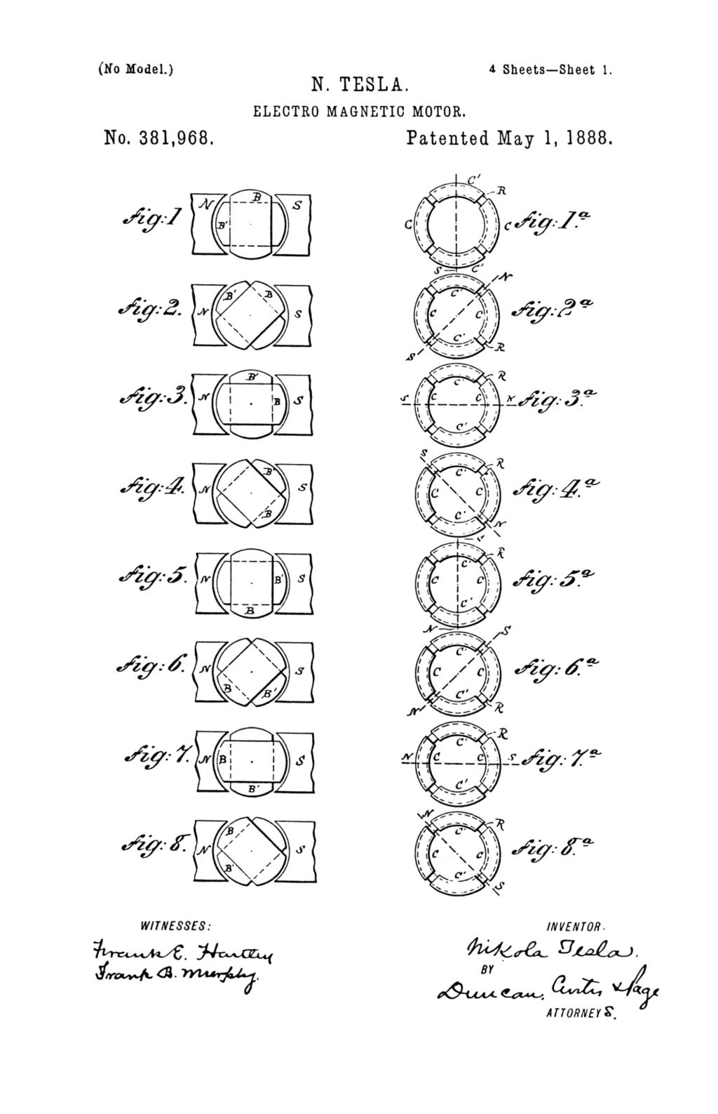 尼古拉·特斯拉的的无刷电磁电机 – Around Physics 物理边界